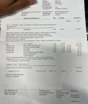 Brūns Renault Espace 2016 Viļņa, ar dzinēja tilpumu 1.60 L un nobraukumu 128 tūkst. km par 7000 €, foto 20 vietnē AUTOMOTO.COM.LV