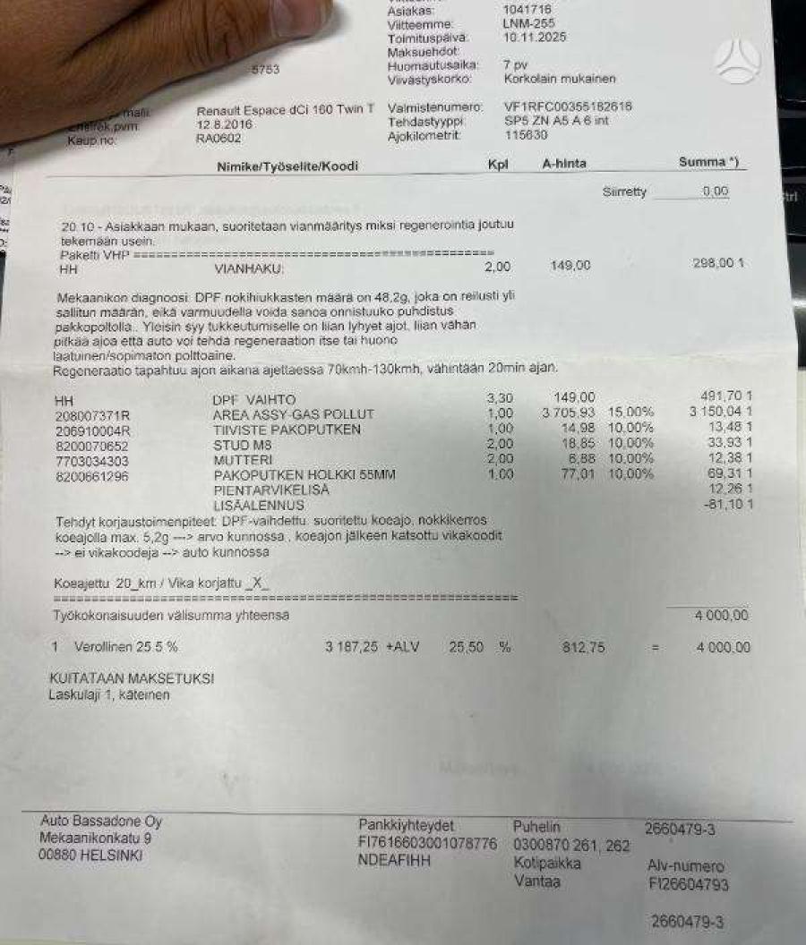 Brūns Renault Espace 2016 Viļņa, ar dzinēja tilpumu 1.60 L un nobraukumu 128 tūkst. km par 7000 €, foto 20 vietnē AUTOMOTO.COM.LV
