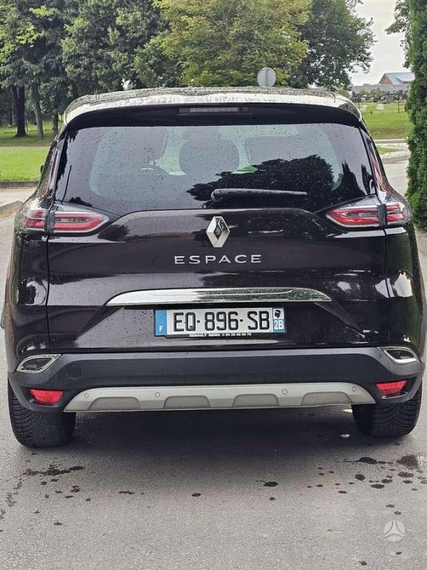 Brūns Renault Espace 2017 Tauragė, ar dzinēja tilpumu 1.60 L un nobraukumu 227 tūkst. km par 8700 €, foto 9 vietnē AUTOMOTO.COM.LV