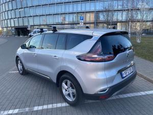 Grey Renault Espace 2016 in Vilnius, with an engine capacity of 1.60 L and mileage of 185 thousand km for 8950 €, photo 3 on AUTOMOTO.COM.LV