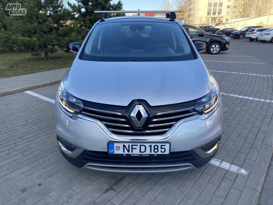 Grey Renault Espace 2016 in Vilnius, with an engine capacity of 1.60 L and mileage of 185 thousand km for 8950 €, photo 8 on AUTOMOTO.COM.LV