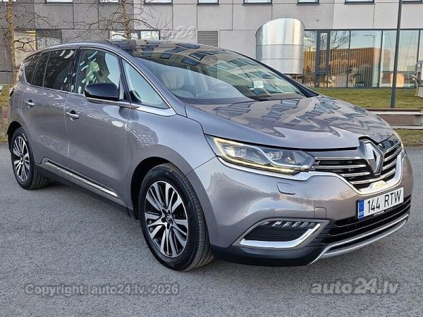 Grey Renault Espace 2015 in Tallinn, with an engine capacity of 1.60 L and mileage of 106 thousand km for 13990 €, photo 2 on AUTOMOTO.COM.LV