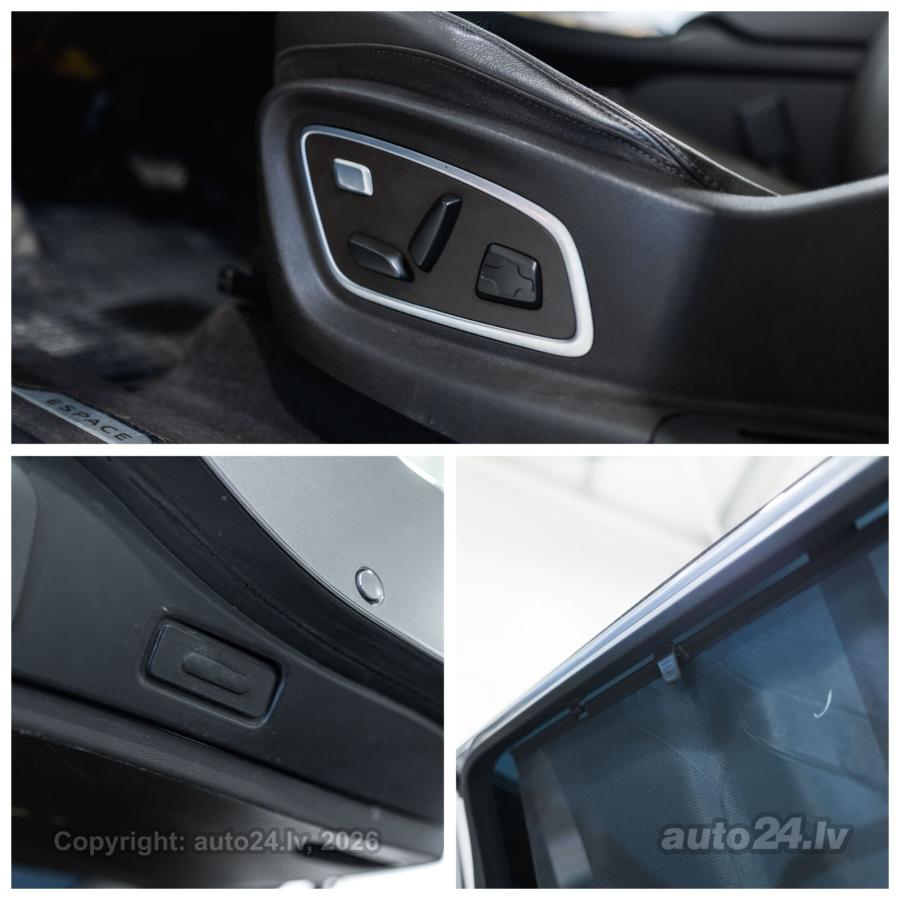 Grey Renault Espace 2015 in Tallinn, with an engine capacity of 1.60 L and mileage of 248 thousand km for 9500 €, photo 29 on AUTOMOTO.COM.LV