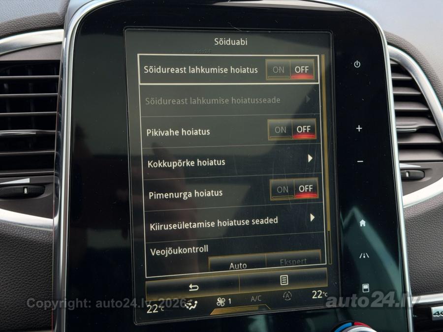 Pelēks Renault Espace 2016 Pērnava, ar dzinēja tilpumu 1.60 L un nobraukumu 205 tūkst. km par 11900 €, foto 12 vietnē AUTOMOTO.COM.LV