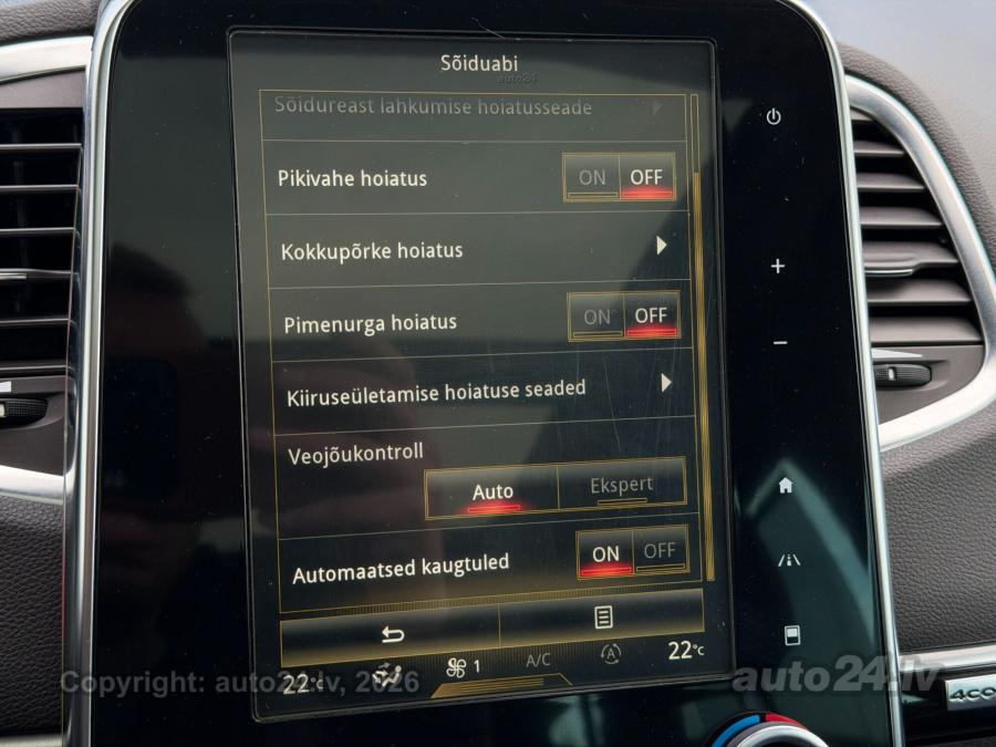 Pelēks Renault Espace 2016 Pērnava, ar dzinēja tilpumu 1.60 L un nobraukumu 205 tūkst. km par 11900 €, foto 13 vietnē AUTOMOTO.COM.LV