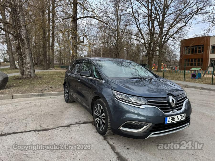 Grey Renault Espace 2017 in Tallinn, with an engine capacity of 1.60 L and mileage of 214 thousand km for 12750 €, photo 1 on AUTOMOTO.COM.LV