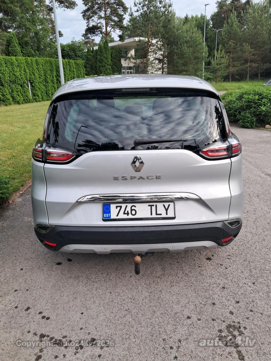 Grey Renault Espace 2017 in Tallinn, with an engine capacity of 1.60 L and mileage of 199 thousand km for 8800 €, photo 12 on AUTOMOTO.COM.LV