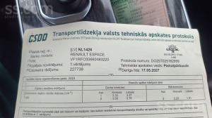 Pelēks Renault Espace 2018 Rīga, ar dzinēja tilpumu 1.60 L un nobraukumu 228 tūkst. km par 1200 €, foto 12 vietnē AUTOMOTO.COM.LV
