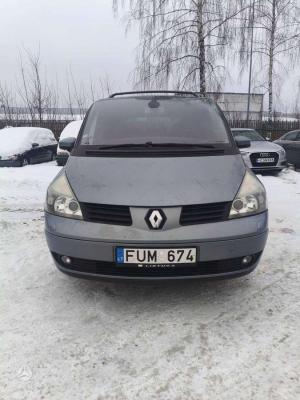Grey Renault Espace 2003 in Kaunas, with an engine capacity of 2.19 L and mileage of 374 thousand km for 1200 €, photo 15 on AUTOMOTO.COM.LV