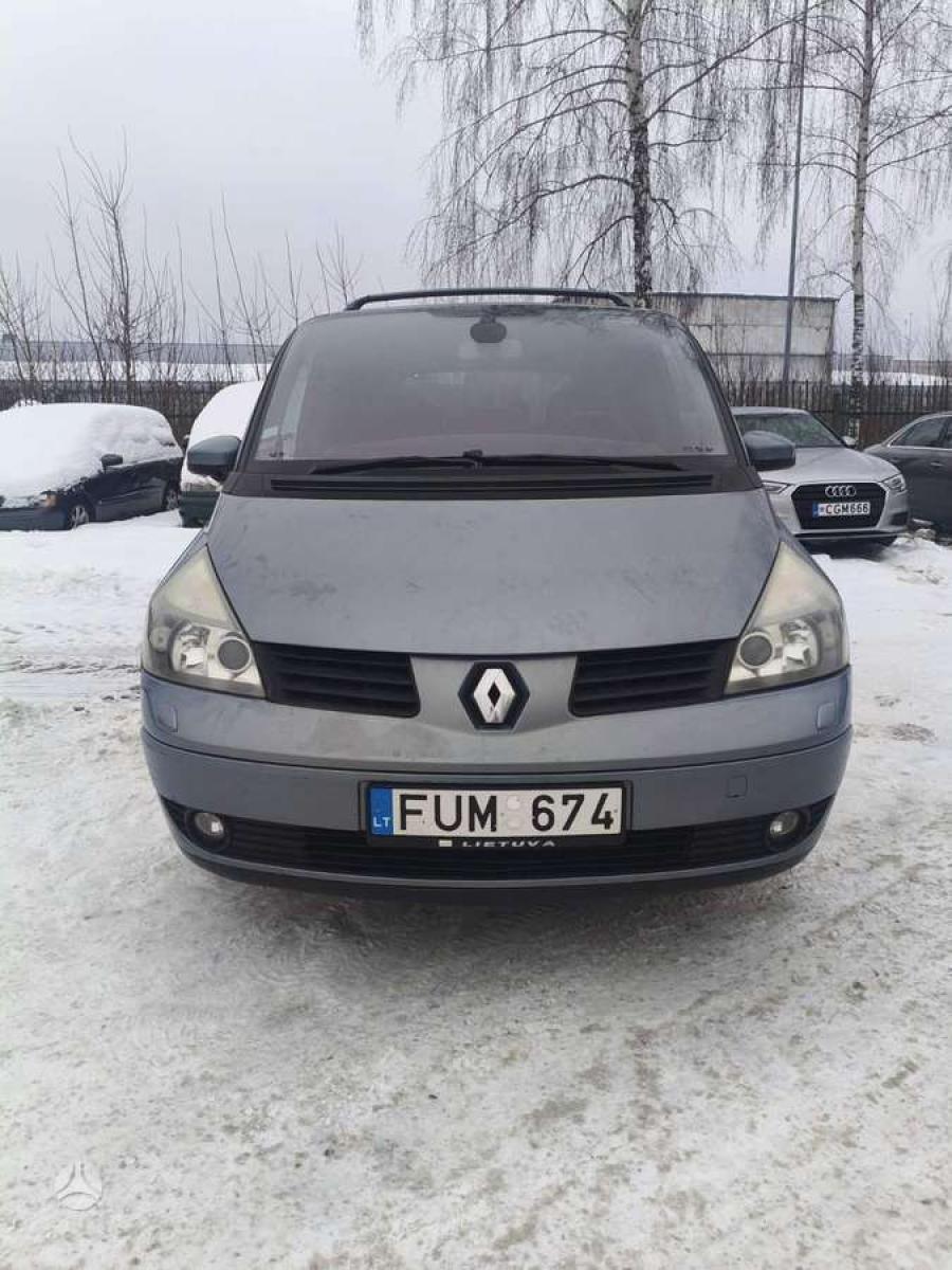 Grey Renault Espace 2003 in Kaunas, with an engine capacity of 2.19 L and mileage of 374 thousand km for 1200 €, photo 15 on AUTOMOTO.COM.LV
