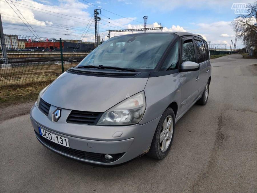 Pelēks Renault Espace 2003 Šauļi, ar dzinēja tilpumu 1.90 L un nobraukumu 302 tūkst. km par 950 €, foto 1 vietnē AUTOMOTO.COM.LV