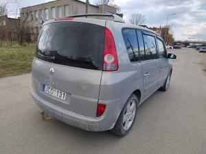 Pelēks Renault Espace 2003 Šauļi, ar dzinēja tilpumu 1.90 L un nobraukumu 302 tūkst. km par 950 €, foto 5 vietnē AUTOMOTO.COM.LV