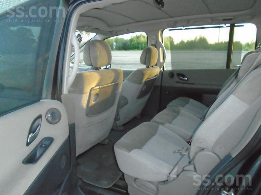 Grey Renault Espace 2003 in Riga, with an engine capacity of 3.00 L and mileage of 0 thousand km for 1850 €, photo 10 on AUTOMOTO.COM.LV