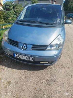Grey Renault Espace 2003 in Siauliai, with an engine capacity of 2.96 L and mileage of 254 thousand km for 1200 €, photo  on AUTOMOTO.COM.LV