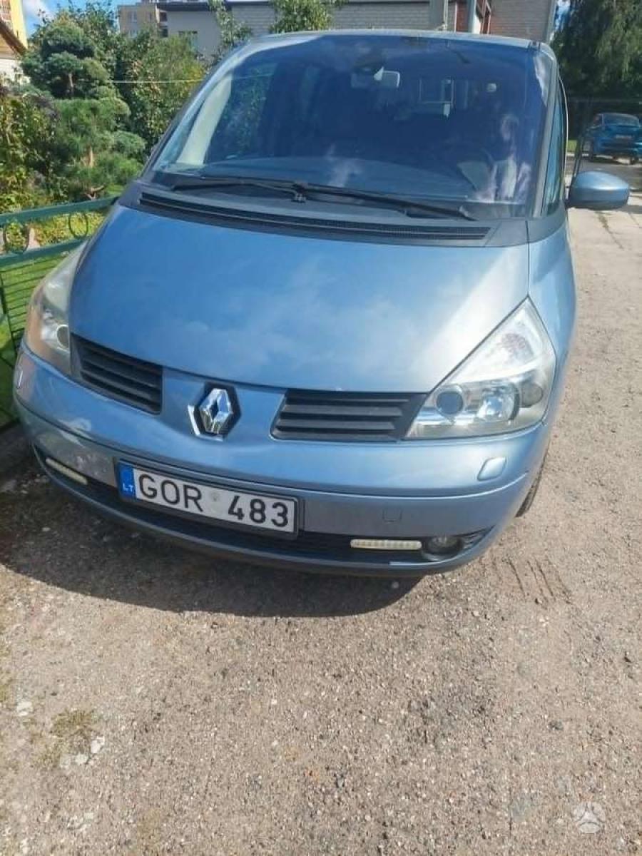 Pelēks Renault Espace 2003 Šauļi, ar dzinēja tilpumu 2.96 L un nobraukumu 254 tūkst. km par 1200 €, foto 1 vietnē AUTOMOTO.COM.LV