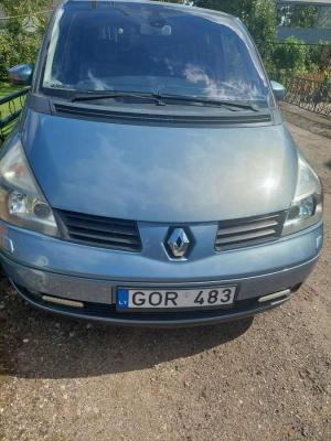 Pelēks Renault Espace 2003 Šauļi, ar dzinēja tilpumu 2.96 L un nobraukumu 254 tūkst. km par 1200 €, foto 3 vietnē AUTOMOTO.COM.LV
