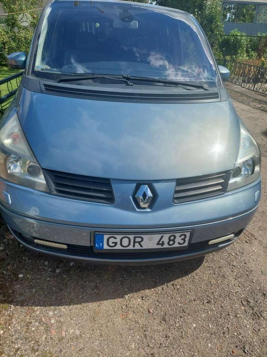 Pelēks Renault Espace 2003 Šauļi, ar dzinēja tilpumu 2.96 L un nobraukumu 254 tūkst. km par 1200 €, foto 3 vietnē AUTOMOTO.COM.LV