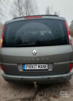 Grey Renault Espace 2004 in Panevezys, with an engine capacity of 2.00 L and mileage of 197 thousand km for 999 €, photo 4 on AUTOMOTO.COM.LV