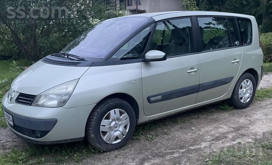 Pelēks Renault Espace 2004 Bauska, ar dzinēja tilpumu 1.90 L un nobraukumu 247 tūkst. km par 1650 €, foto 1 vietnē AUTOMOTO.COM.LV