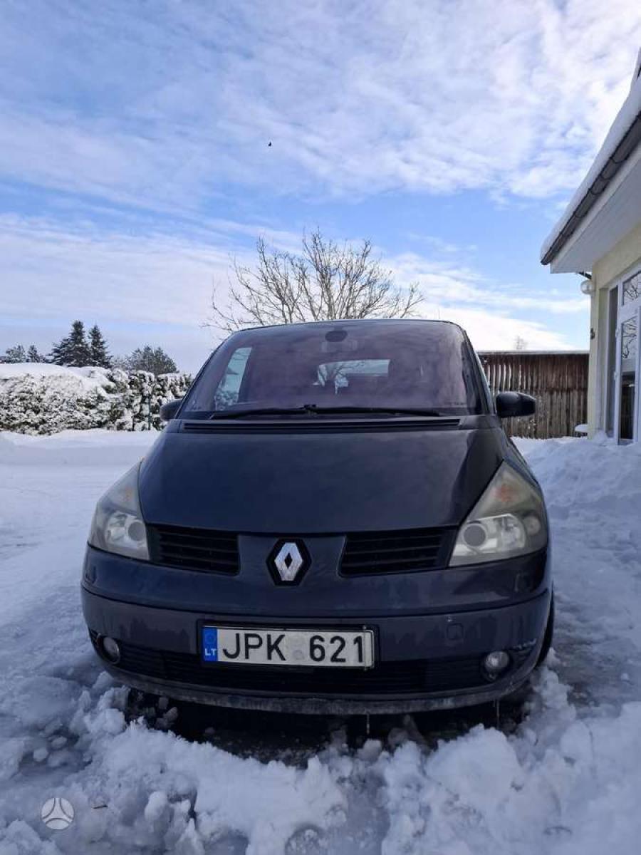 Pelēks Renault Espace 2005 Klaipėda, ar dzinēja tilpumu 2.19 L un nobraukumu 285 tūkst. km par 2000 €, foto 5 vietnē AUTOMOTO.COM.LV