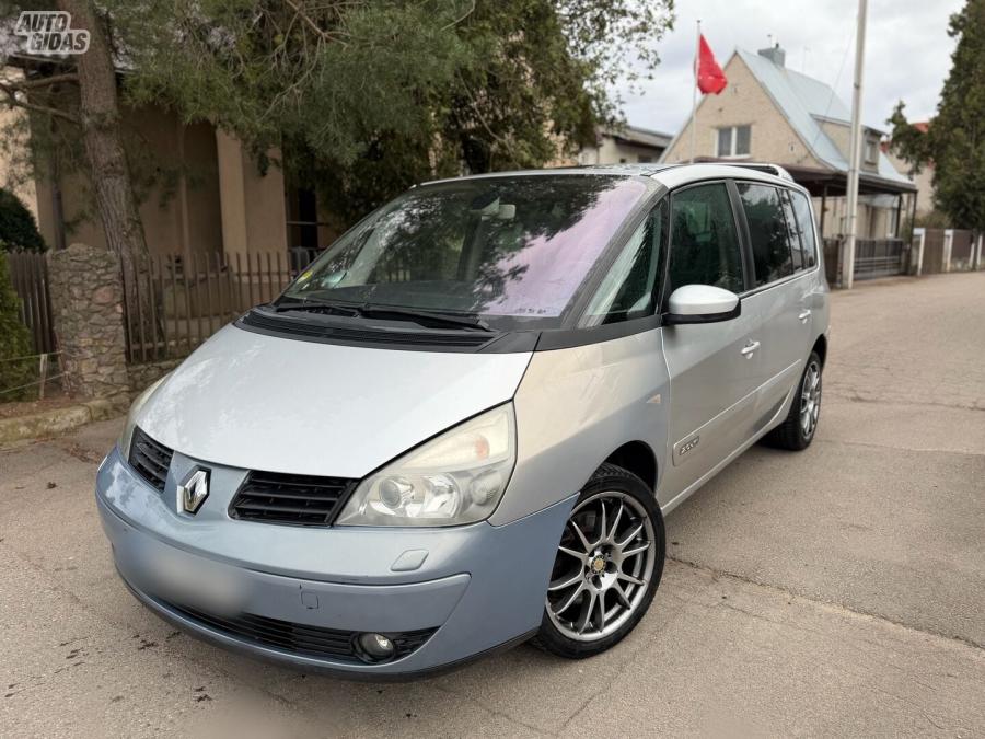 Grey Renault Espace 2006 in Kaunas, with an engine capacity of 2.20 L and mileage of 210 thousand km for 1550 €, photo 1 on AUTOMOTO.COM.LV