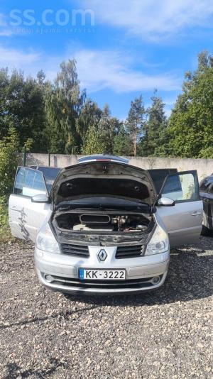 Grey Renault Espace 2006 in Riga, with an engine capacity of 2.00 L and mileage of 260 thousand km for 2300 €, photo  on AUTOMOTO.COM.LV