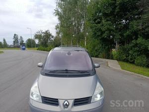 Grey Renault Espace 2006 in Riga, with an engine capacity of 2.00 L and mileage of 277 thousand km for 2300 €, photo  on AUTOMOTO.COM.LV