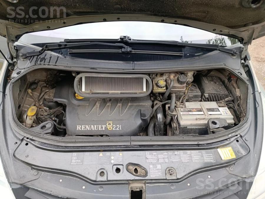 Grey Renault Espace 2006 in Riga, with an engine capacity of 2.00 L and mileage of 277 thousand km for 2300 €, photo 18 on AUTOMOTO.COM.LV