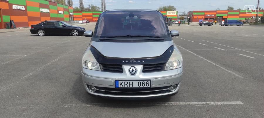 Grey Renault Espace 2007 in Klaipeda, with an engine capacity of 2.00 L and mileage of 320 thousand km for 2200 €, photo 3 on AUTOMOTO.COM.LV