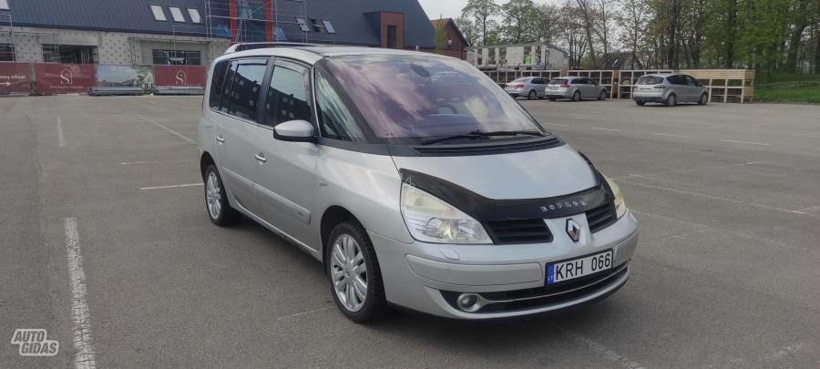 Grey Renault Espace 2007 in Klaipeda, with an engine capacity of 2.00 L and mileage of 320 thousand km for 2200 €, photo 4 on AUTOMOTO.COM.LV