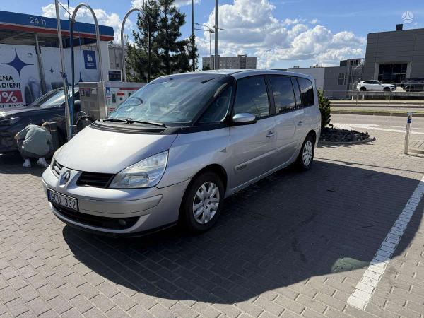 Grey Renault Espace 2007 in Vilnius, with an engine capacity of 2.00 L and mileage of 375 thousand km for 1190 €, photo 1 on AUTOMOTO.COM.LV