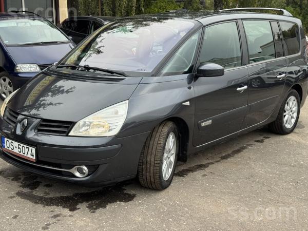 Grey Renault Espace 2008 in Riga, with an engine capacity of 2.00 L and mileage of 201 thousand km for 4450 €, photo 5 on AUTOMOTO.COM.LV