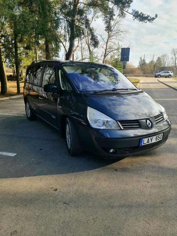 Grey Renault Espace 2010 in Kaisiadorys, with an engine capacity of 2.00 L and mileage of 259 thousand km for 2600 €, photo 1 on AUTOMOTO.COM.LV