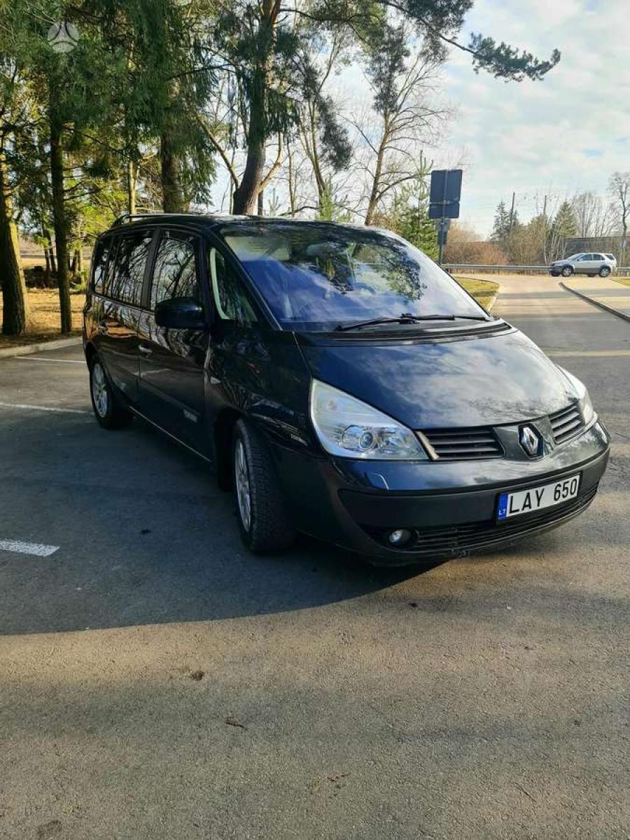 Grey Renault Espace 2010 in Kaisiadorys, with an engine capacity of 2.00 L and mileage of 259 thousand km for 2600 €, photo 1 on AUTOMOTO.COM.LV