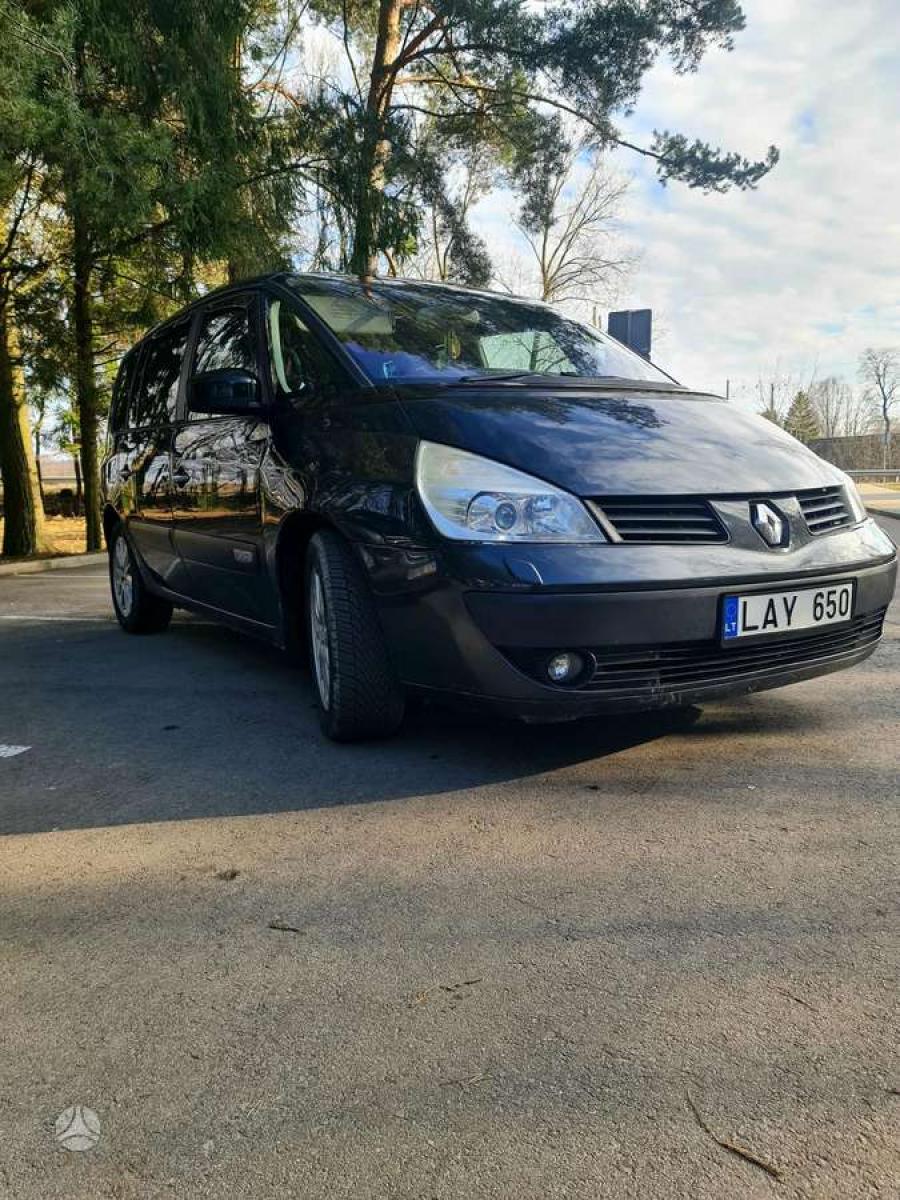 Grey Renault Espace 2010 in Kaisiadorys, with an engine capacity of 2.00 L and mileage of 259 thousand km for 2600 €, photo 3 on AUTOMOTO.COM.LV