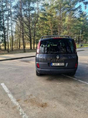 Grey Renault Espace 2010 in Kaisiadorys, with an engine capacity of 2.00 L and mileage of 259 thousand km for 2600 €, photo 7 on AUTOMOTO.COM.LV