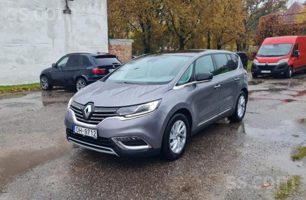 Grey Renault Espace 2015 in Jelgava, with an engine capacity of 1.60 L and mileage of 0 thousand km for 9690 €, photo 3 on AUTOMOTO.COM.LV