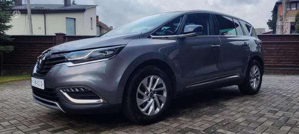 Grey Renault Espace 2015 in Kaunas, with an engine capacity of 1.60 L and mileage of 249 thousand km for 7900 €, photo 1 on AUTOMOTO.COM.LV