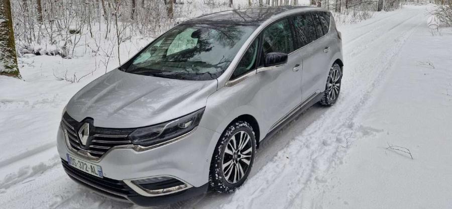 Pelēks Renault Espace 2015 Viļņa, ar dzinēja tilpumu 1.60 L un nobraukumu 236 tūkst. km par 10200 €, foto 1 vietnē AUTOMOTO.COM.LV