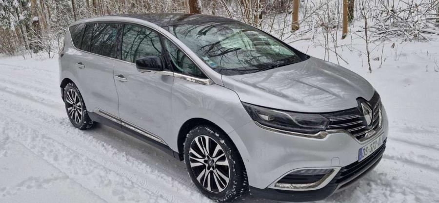 Pelēks Renault Espace 2015 Viļņa, ar dzinēja tilpumu 1.60 L un nobraukumu 236 tūkst. km par 10200 €, foto 3 vietnē AUTOMOTO.COM.LV
