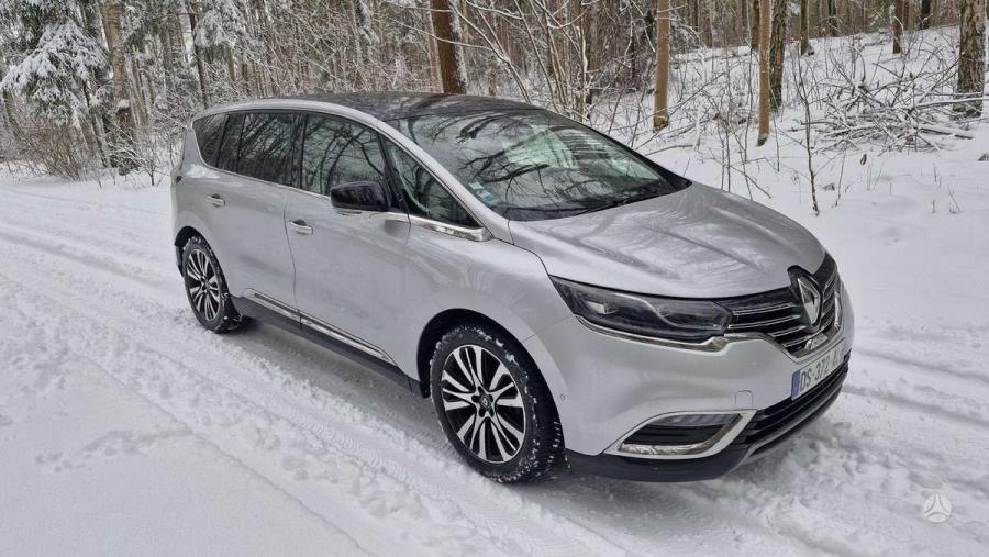 Pelēks Renault Espace 2015 Viļņa, ar dzinēja tilpumu 1.60 L un nobraukumu 236 tūkst. km par 10200 €, foto 9 vietnē AUTOMOTO.COM.LV