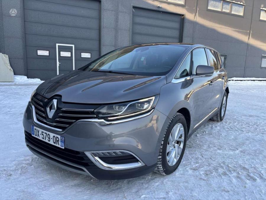 Pelēks Renault Espace 2015 Viļņa, ar dzinēja tilpumu 1.60 L un nobraukumu 279 tūkst. km par 7850 €, foto 1 vietnē AUTOMOTO.COM.LV