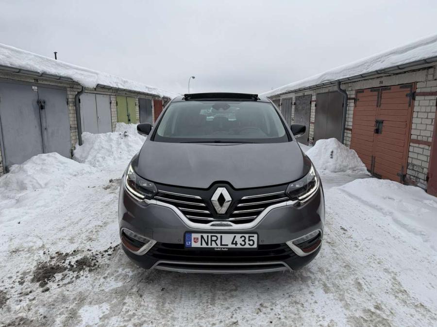 Grey Renault Espace 2015 in Kaunas, with an engine capacity of 1.60 L and mileage of 197 thousand km for 9900 €, photo 8 on AUTOMOTO.COM.LV