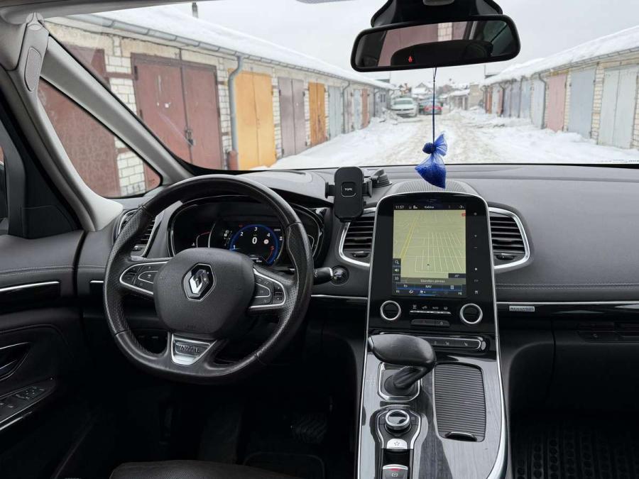 Grey Renault Espace 2015 in Kaunas, with an engine capacity of 1.60 L and mileage of 197 thousand km for 9900 €, photo 21 on AUTOMOTO.COM.LV