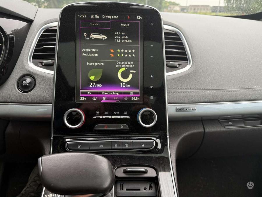 Grey Renault Espace 2015 in Taurage, with an engine capacity of 1.60 L and mileage of 245 thousand km for 8500 €, photo 16 on AUTOMOTO.COM.LV