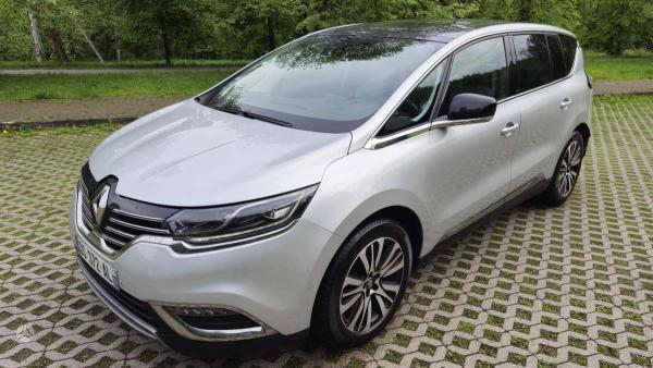 Grey Renault Espace 2015 in Vilnius, with an engine capacity of 1.60 L and mileage of 244 thousand km for 9900 €, photo 1 on AUTOMOTO.COM.LV