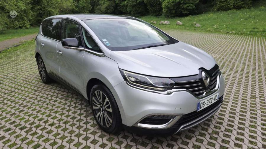 Pelēks Renault Espace 2015 Viļņa, ar dzinēja tilpumu 1.60 L un nobraukumu 244 tūkst. km par 9800 €, foto 5 vietnē AUTOMOTO.COM.LV