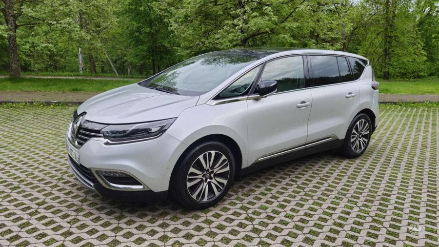 Pelēks Renault Espace 2015 Viļņa, ar dzinēja tilpumu 1.60 L un nobraukumu 244 tūkst. km par 9800 €, foto 6 vietnē AUTOMOTO.COM.LV