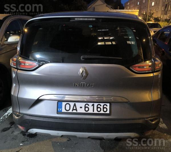 Renault Espace 2015 in Riga on AUTOMOTO.COM.LV Grey Renault Espace 2015 in Riga, with an engine capacity of 1.60 L and mileage of 244 thousand km for 9300 €, photo 4 on AUTOMOTO.COM.LV