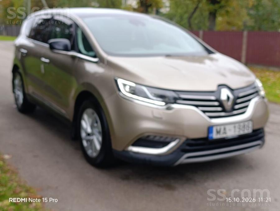 Серый Рено Эспейс 2015 в Рига, объемом двигателя 1.60 л и пробегом 212 тыс. км за 8390 €, фото 7 на AUTOMOTO.COM.LV